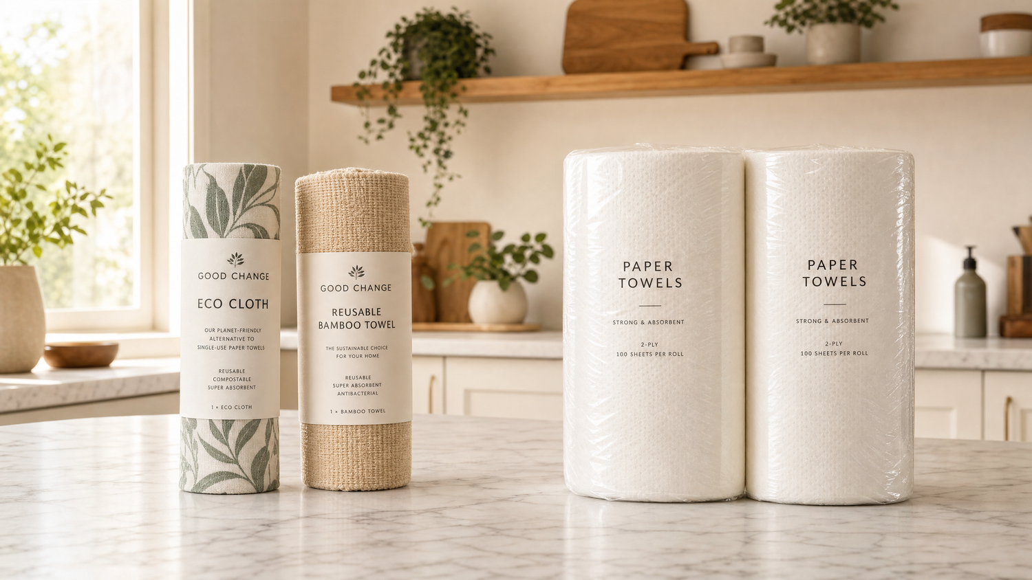 Eco Cloth vs Paper Towels: The Maths of Modern Cleaning - Good Change Store
